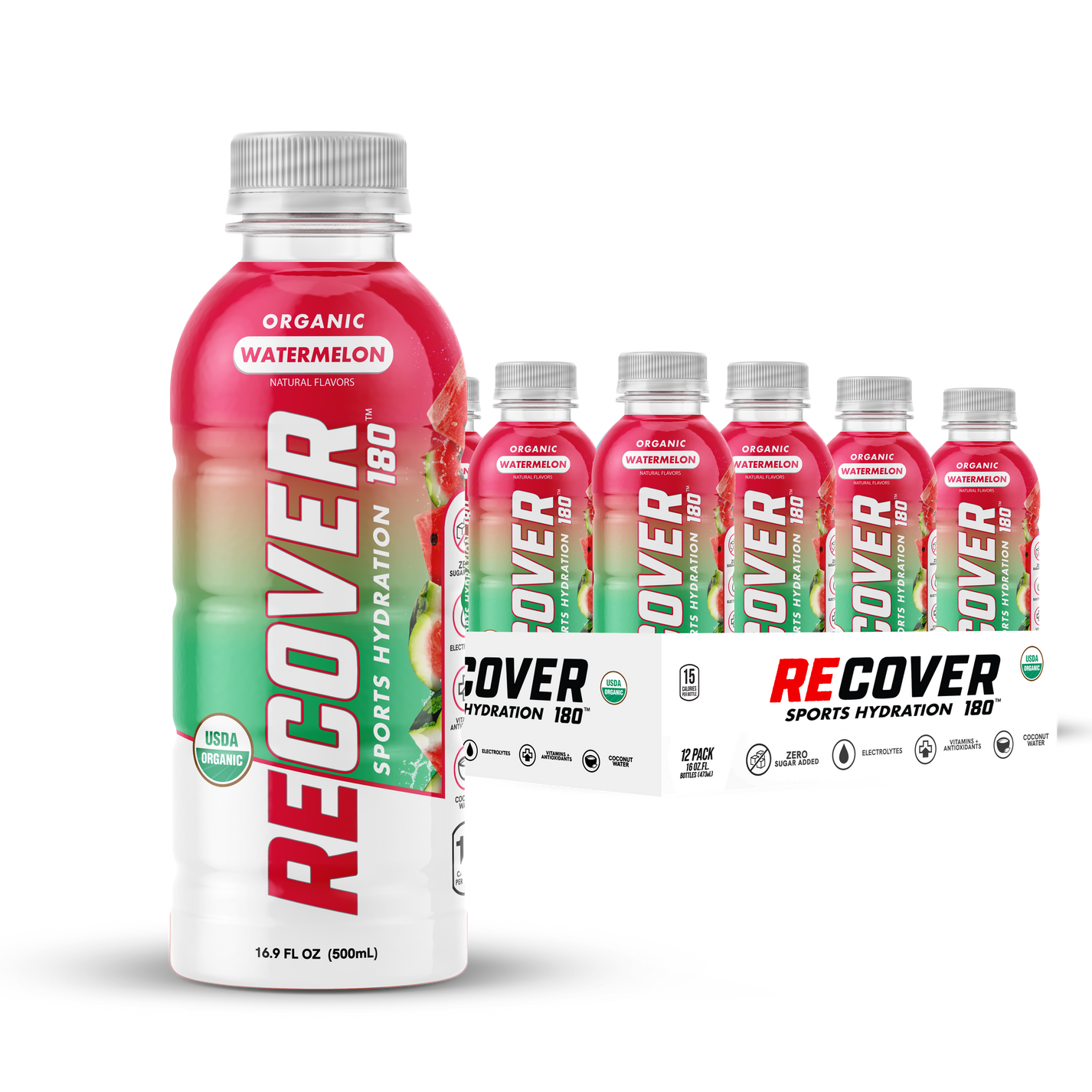 Watermelon (16.9 oz - Pack of 12) – RECOVER 180